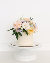 June Cake with Hand-Piped Birthday Writing and Sprinkles – Earth and Sugar