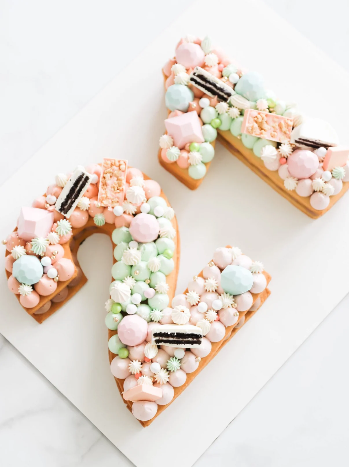 Customizable Number Cookie Cake | Vanilla Bean | Trendy & Delicious ...